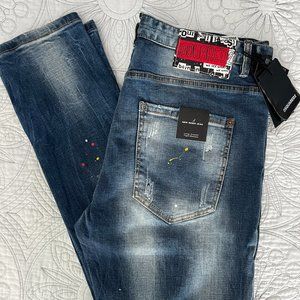 DSQUARED | Jeans | New Dsquared2 Distressed Kenny Jeans 54 It Paint ...